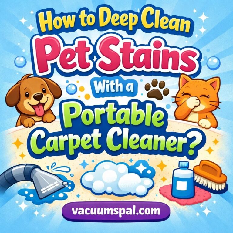 How to Deep Clean Pet Stains With a Portable Carpet Cleaner (No Residue ...